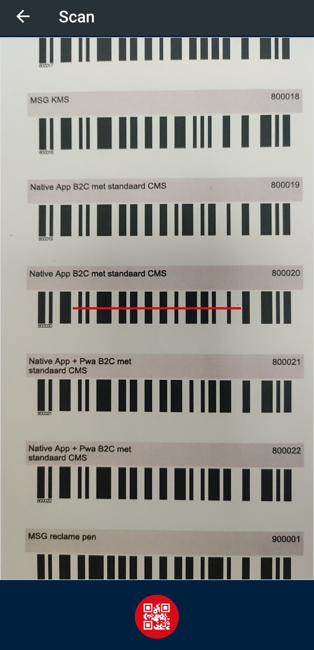 Van Rhijn Bouw & Barcode scan software voor tablets - MSG software